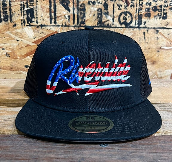 MH50 RIVERSIDE PREMIUM FLAG SNAPBACK TRUCKER HAT | RIVERSIDEMERCH.COM